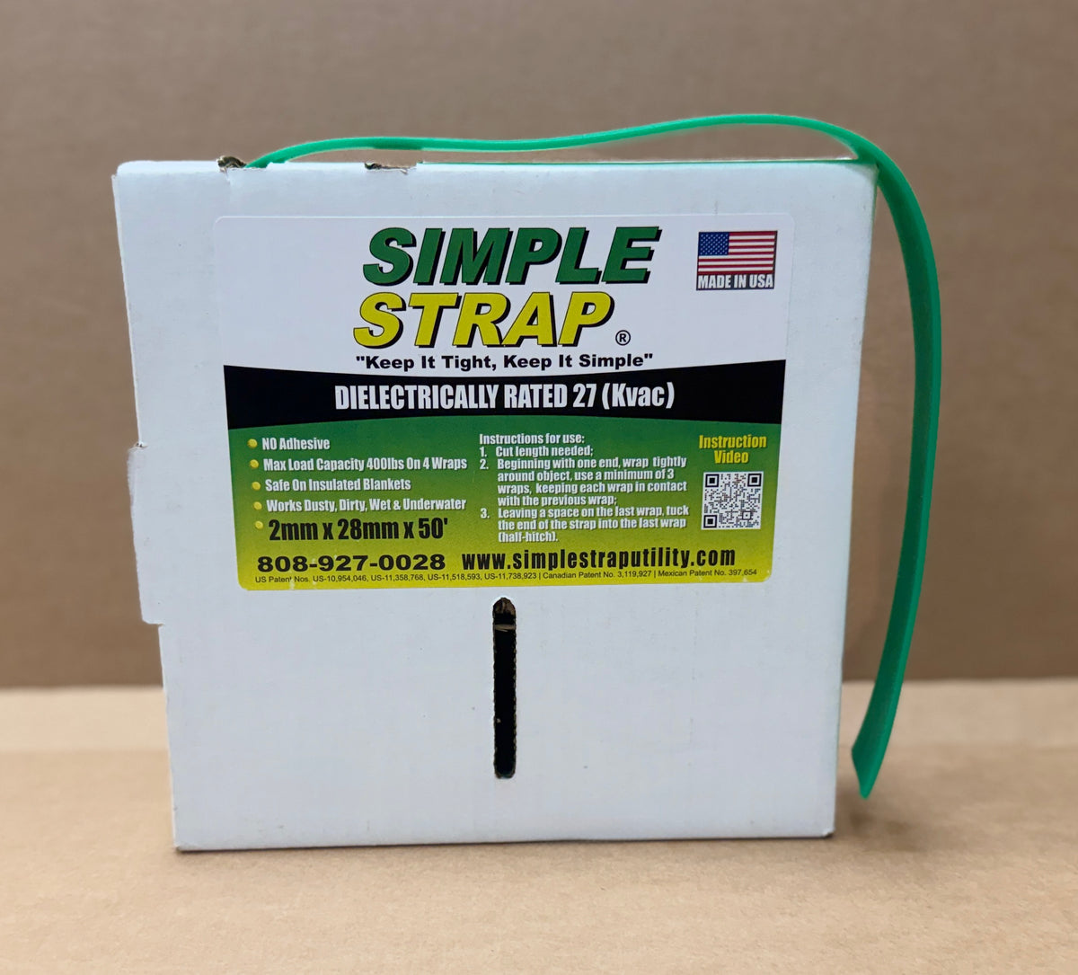 50' Box (Green) – Simple Strap